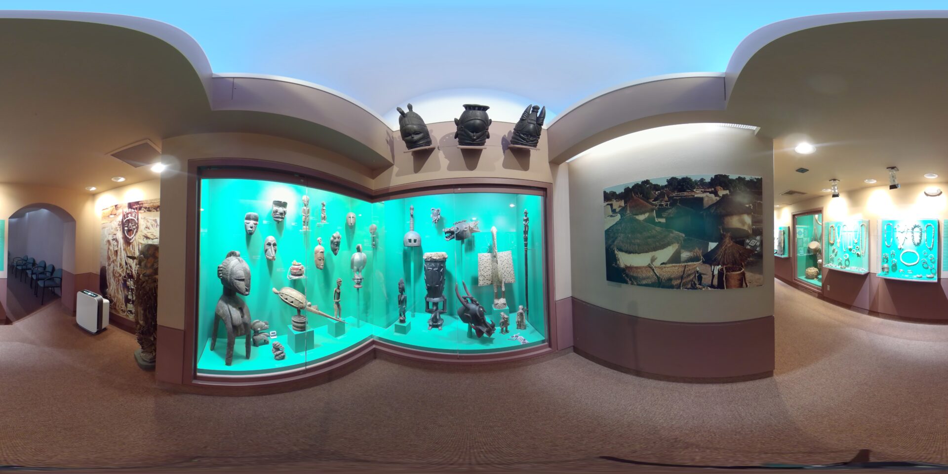 360 View of the Coastal Exhibit of the Imperato West African Gallery ...