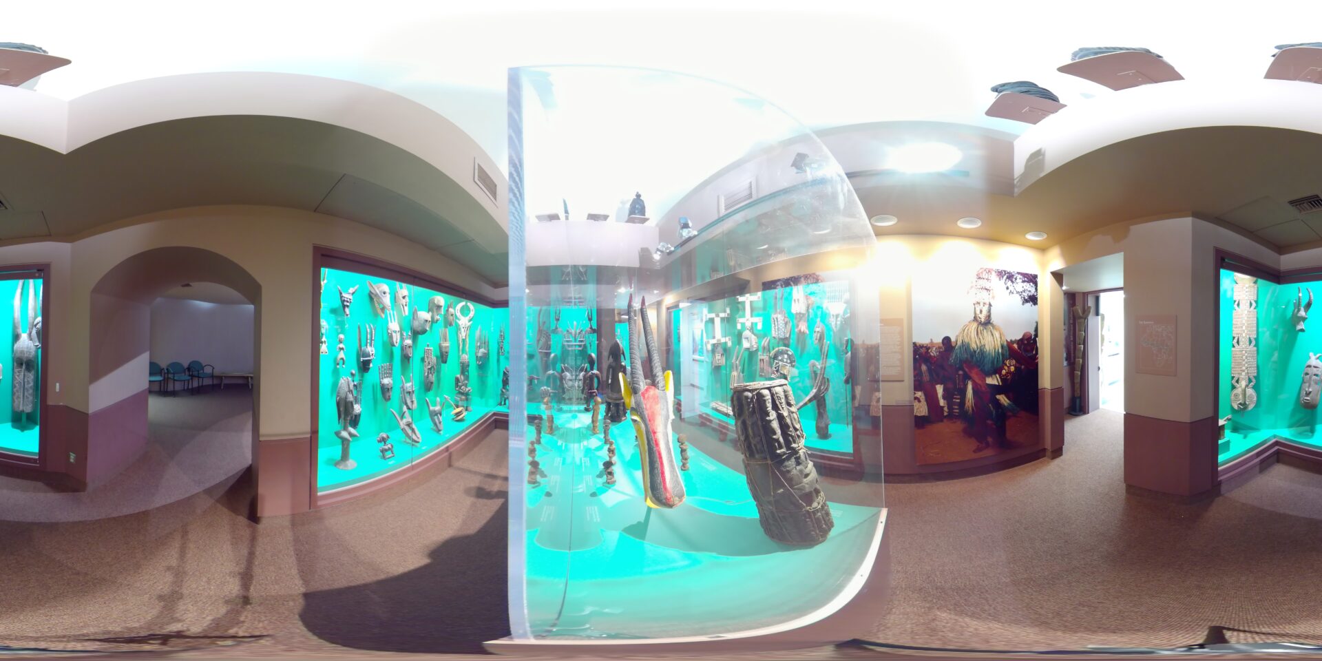 360 View of the Savanna Exhibit of the Imperato West African Gallery Pt ...